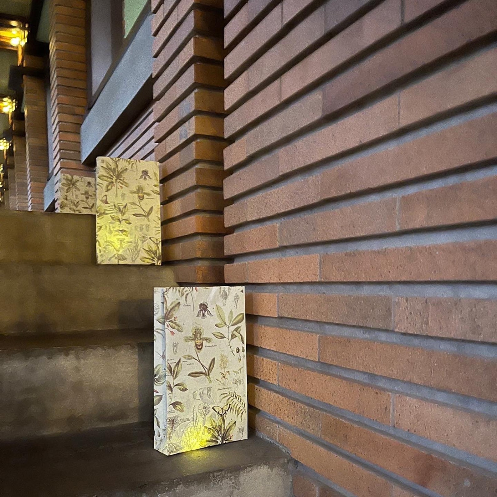 Botanical Lantern Floral Luminaries Flowers Plants Garden - Etsy