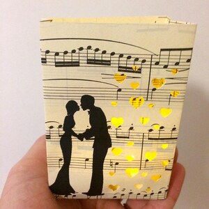 1 Mini Sheet Music Luminary, Music Decorations, Music Theme, Sheet ...