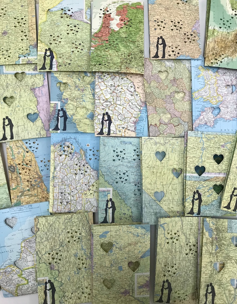 1 Custom Map Luminary Travel Themed Maps Destination - Etsy