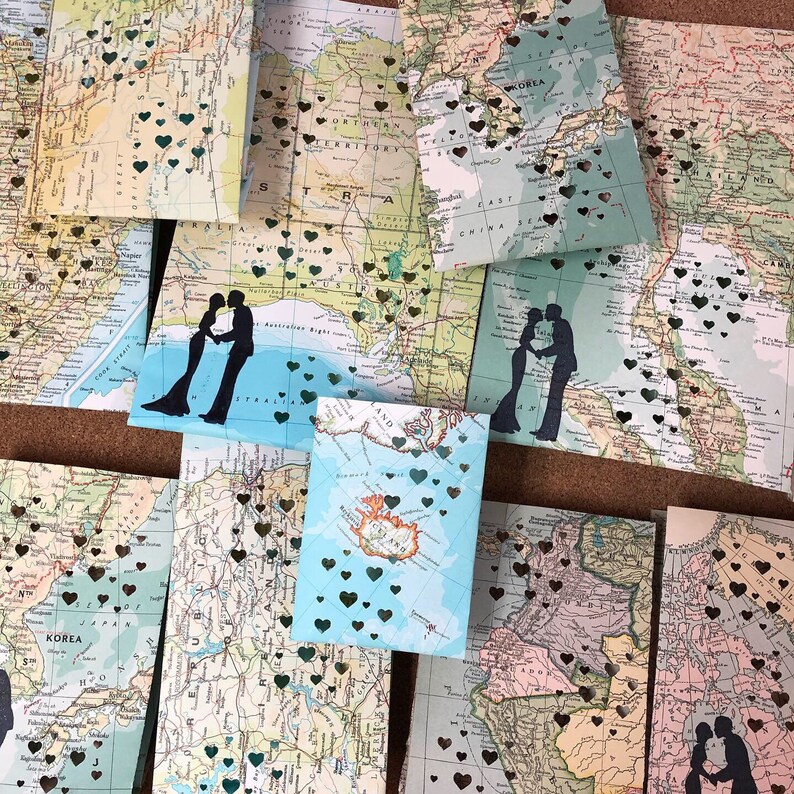 1 Custom Map Luminary Travel Themed Maps Destination - Etsy