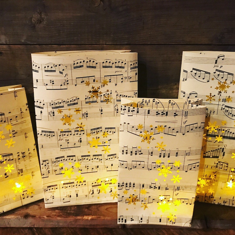 Sheet Music Luminary - Etsy