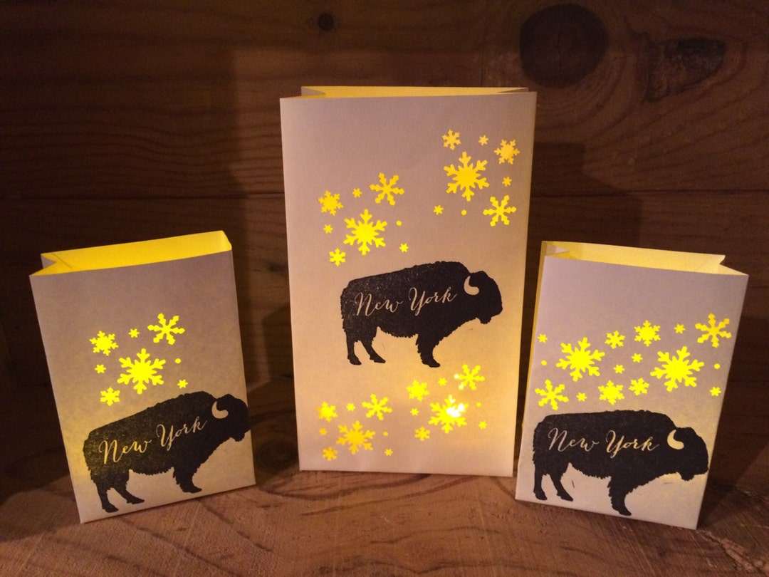 Buffalo Snow Luminary, Buffalo NY Map, Buffalo Map, Buffalo Gift ...