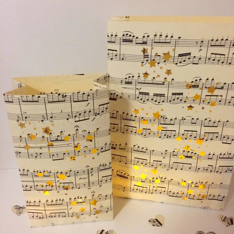 Sheet Music Luminary - Etsy