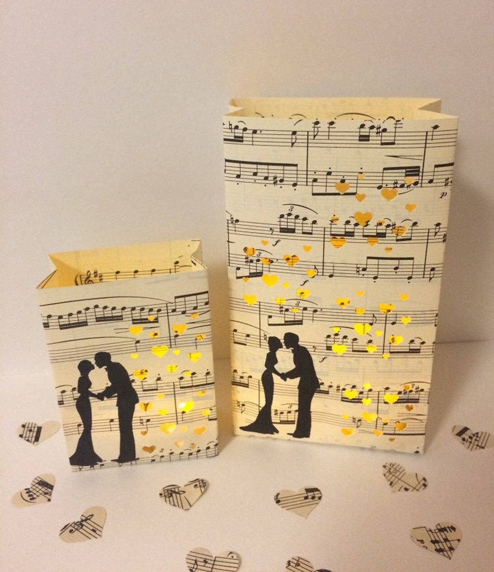 Music Wedding Wedding Lanterns Wedding Luminary Bags - Etsy