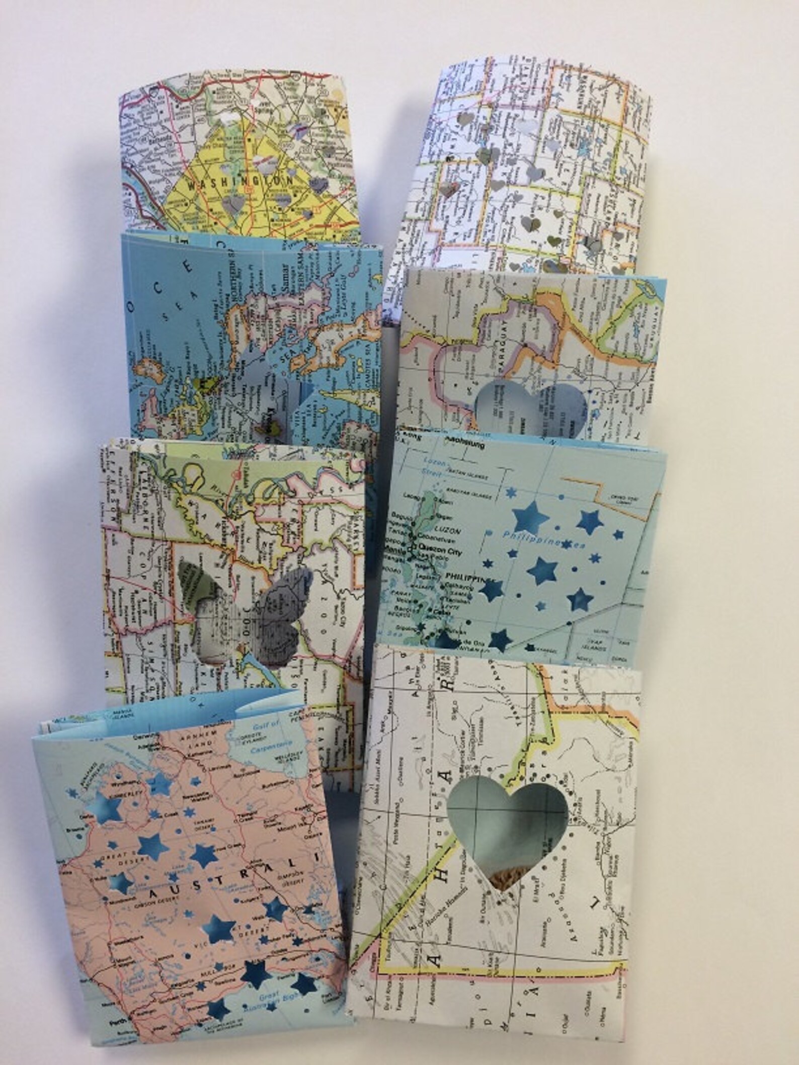 15 Map Luminaries Mini Lanterns Luminarias Travel Decor - Etsy Canada