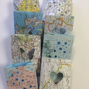 15 Map Luminaries, Mini Lanterns, Luminarias, Travel Decor, Bon Voyage ...