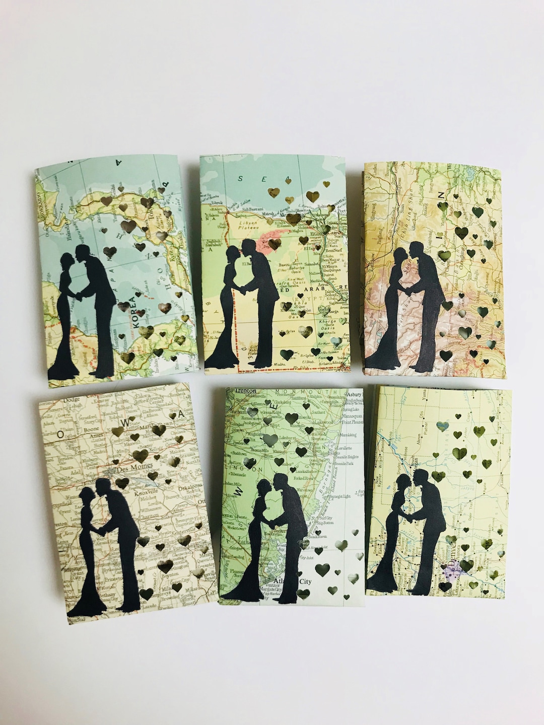 20 Mini Luminaries, Travel Themed, Map Luminaries, Travel Party, Bon ...