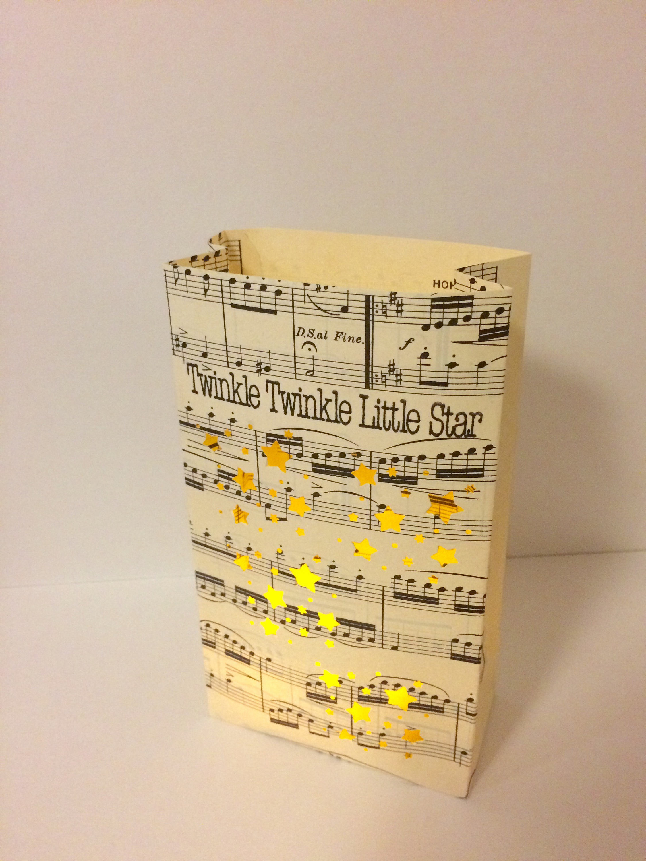 5 Twinkle Twinkle Little Star Luminaries, Star Luminaries, Sheet Music ...