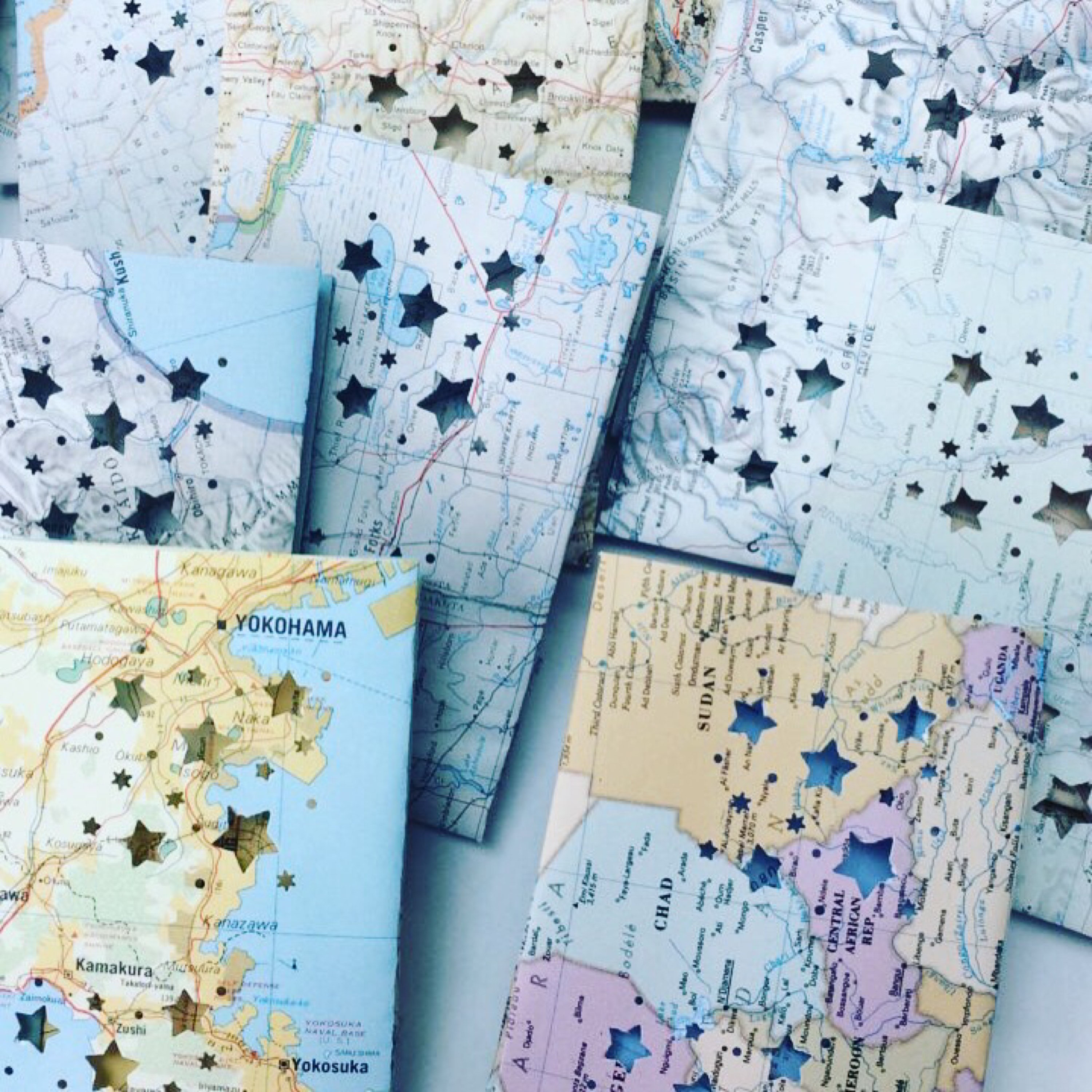 15 Map Luminaries Mini Lanterns Luminarias Travel Decor - Etsy Canada