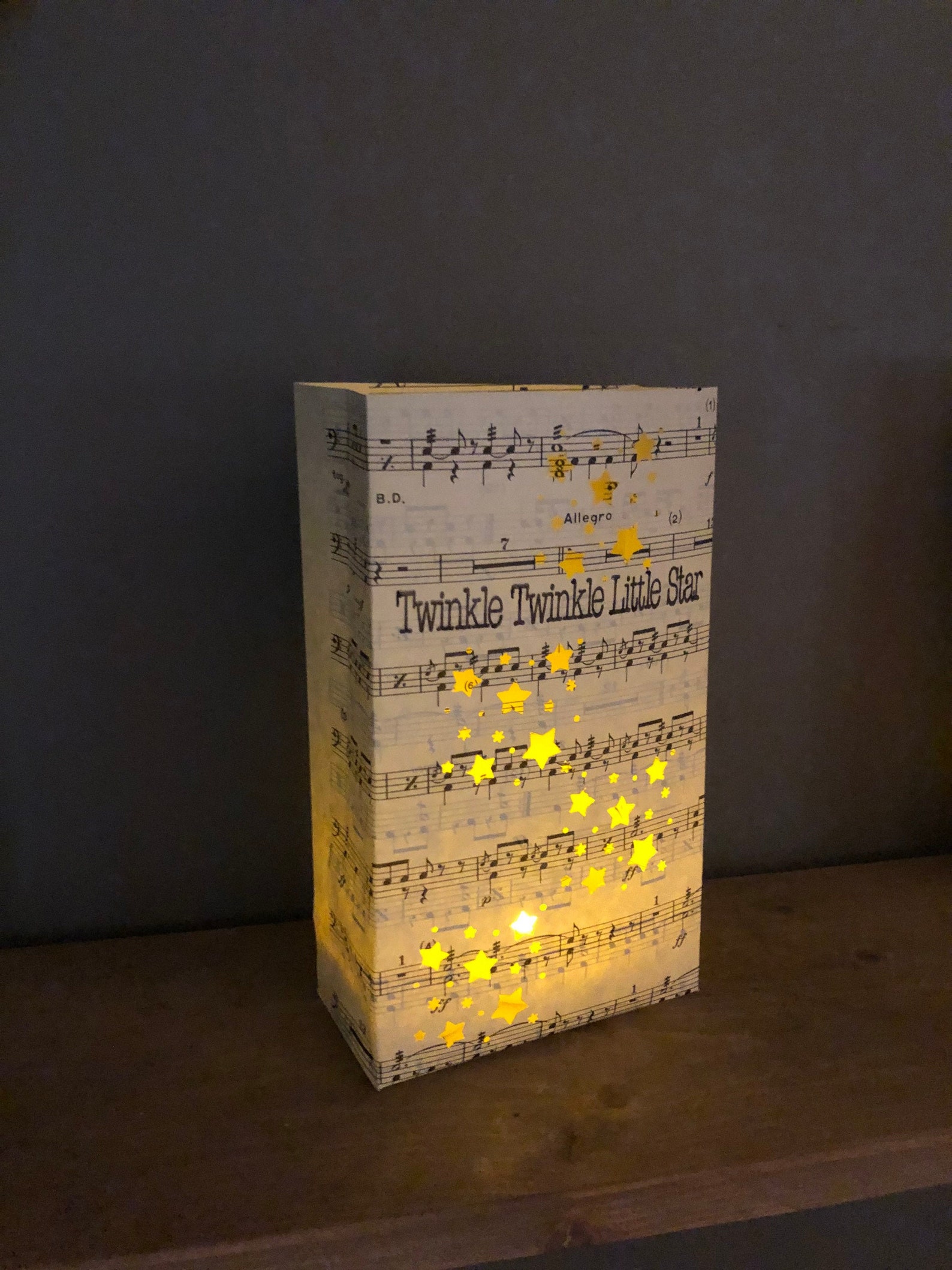 Sheet Music Star Luminaries, Star Wedding Decor, Set of 10 - Etsy