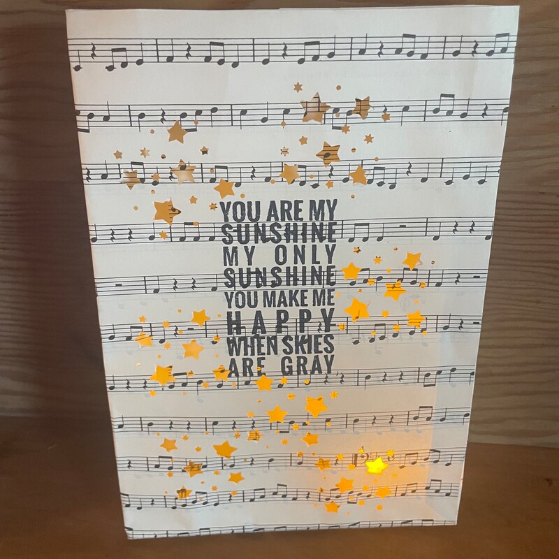 Sheet Music Luminary - Etsy