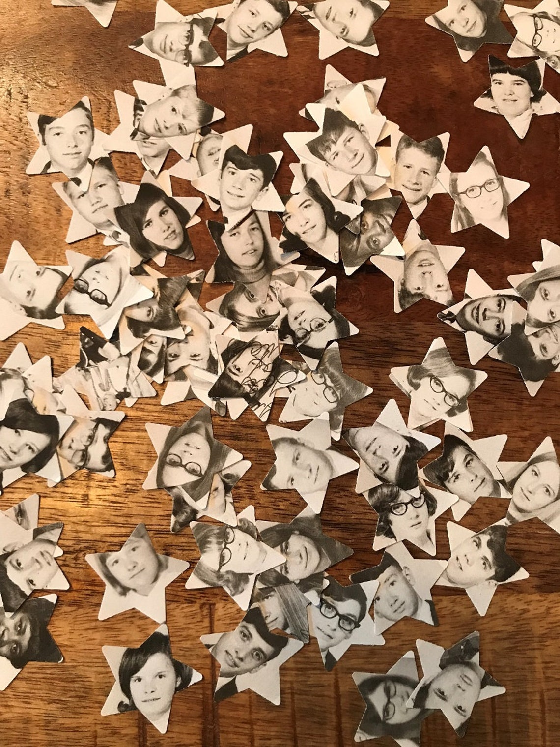 Yearbook Confetti, 100 Pieces, Custom Made Reunion Decor, Class Reunion ...