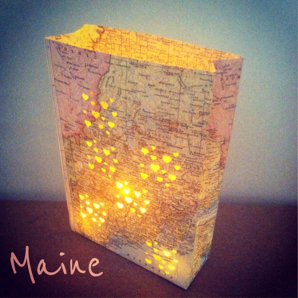 1 Custom Map Luminary Travel Themed Maps Destination - Etsy Canada