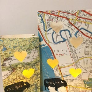 5 Pack, Buffalo New York Luminaries, Buffalo NY Map, Buffalo Wedding ...