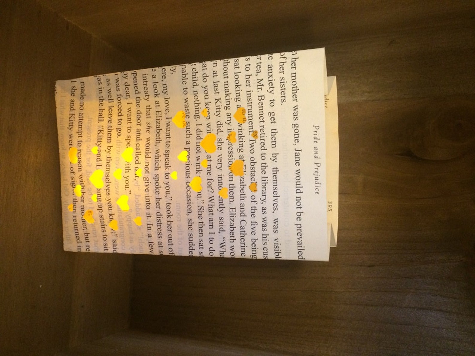 5 Jane Austen Luminaries Custom Book Page Lanterns Luminary - Etsy