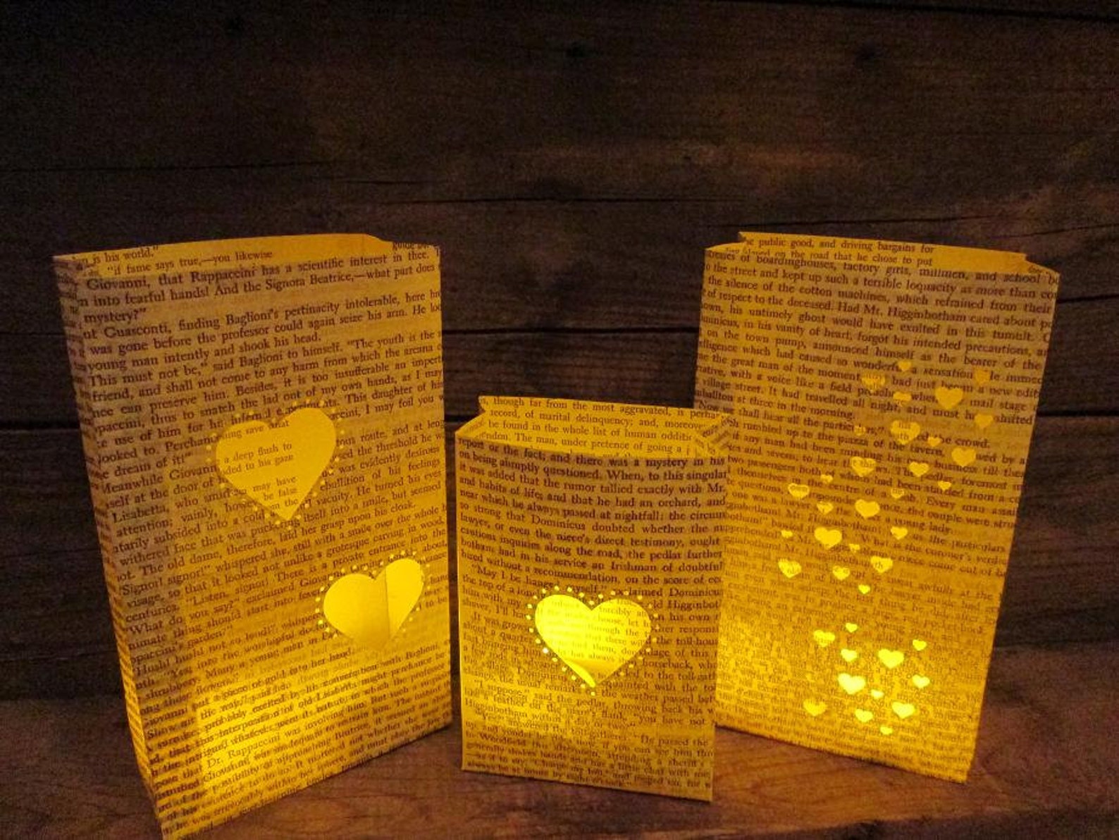 1 Book Wedding Luminary Book Wedding Book Decor Love Book | Etsy