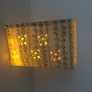 1 Large Custom Made Star Luminary Vintage Sheet Music | Etsy