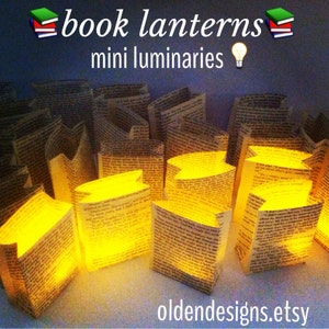25 Luminaries, Book Decorations, Book Wedding, Book Club, Book Art ...