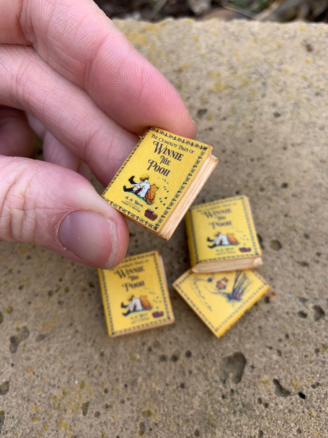 Winnie the Pooh Miniature Book - 1:12 Dollhouse Miniature - Etsy