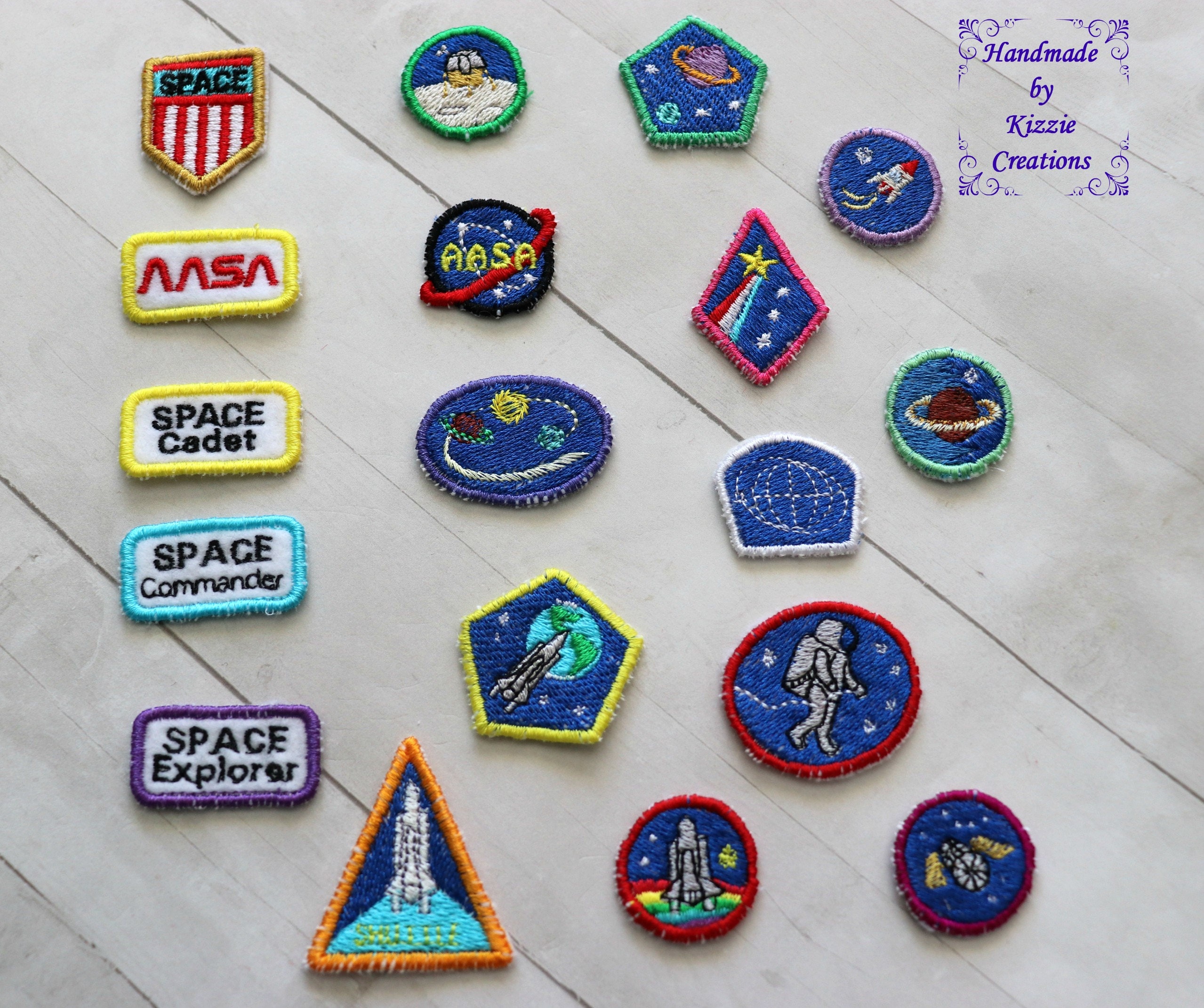 Individual Space Badges for 18 Inch Doll Space Suit Badges - Etsy