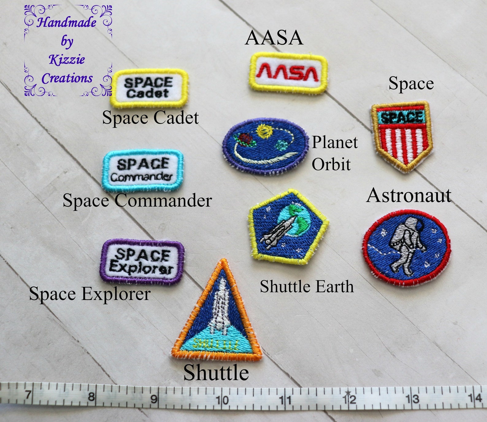 Individual Space Badges for 18 Inch Doll Space Suit Badges - Etsy