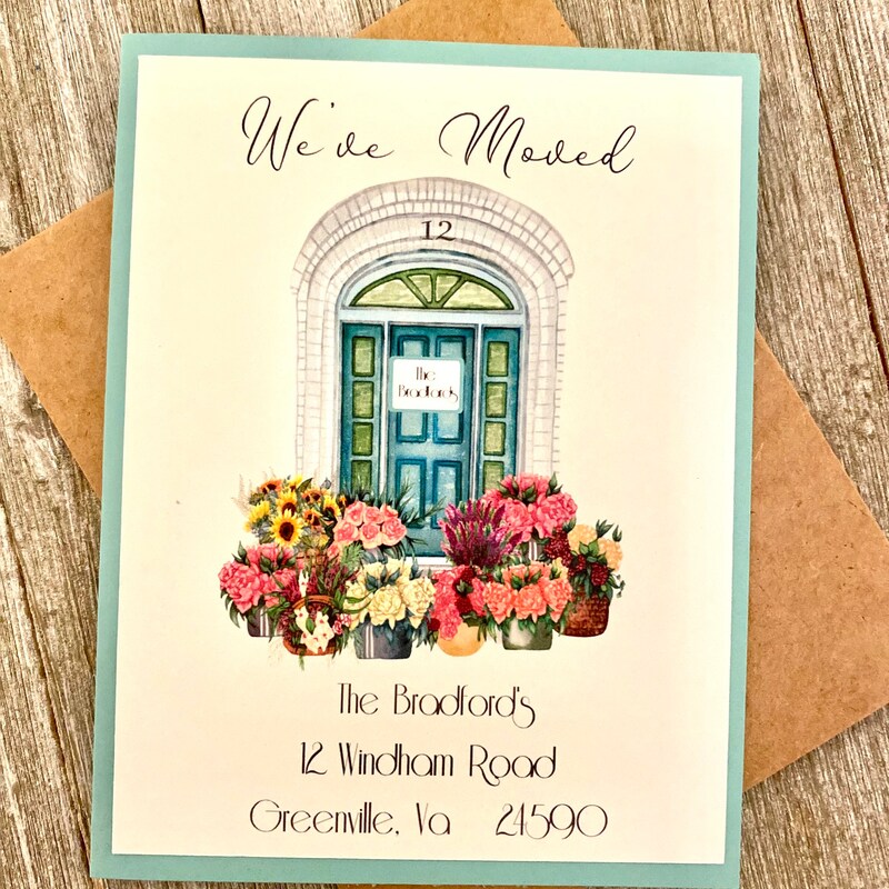 New Address Card - Etsy