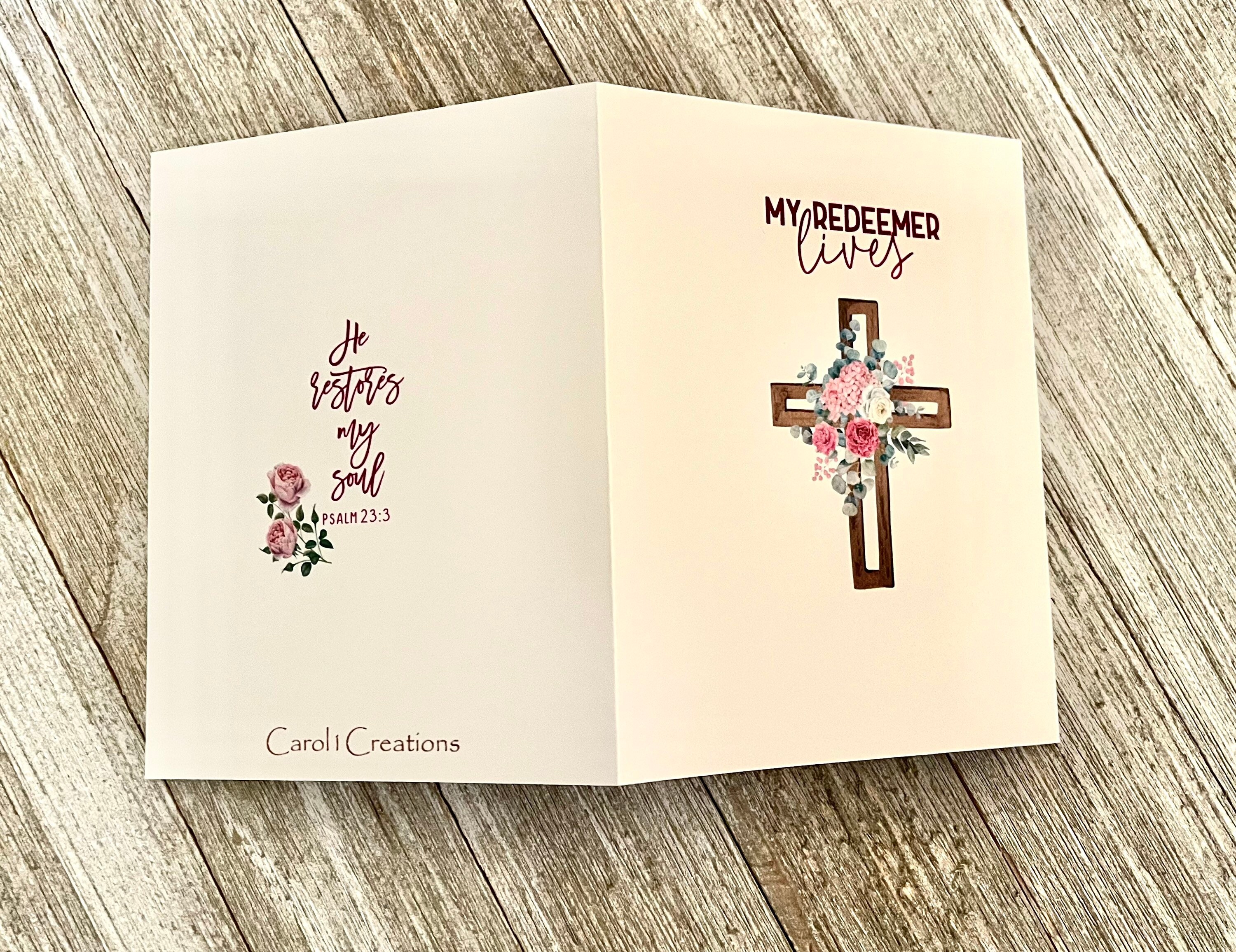 Easter Cross Card Set: Christian Bible Verse Cards, Cross Watercolor ...
