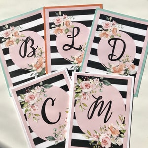 Monogram Card Sets/ Monogram Stationary Kate Spade Note Cards ...