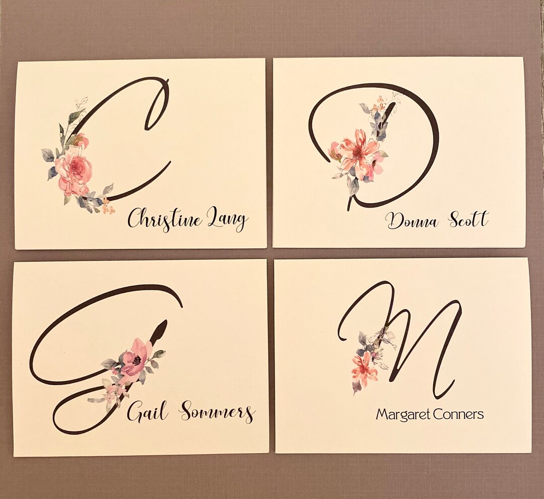 Custom Stationary Sets/ Monogram Stationary Sets/ Personalized Note ...