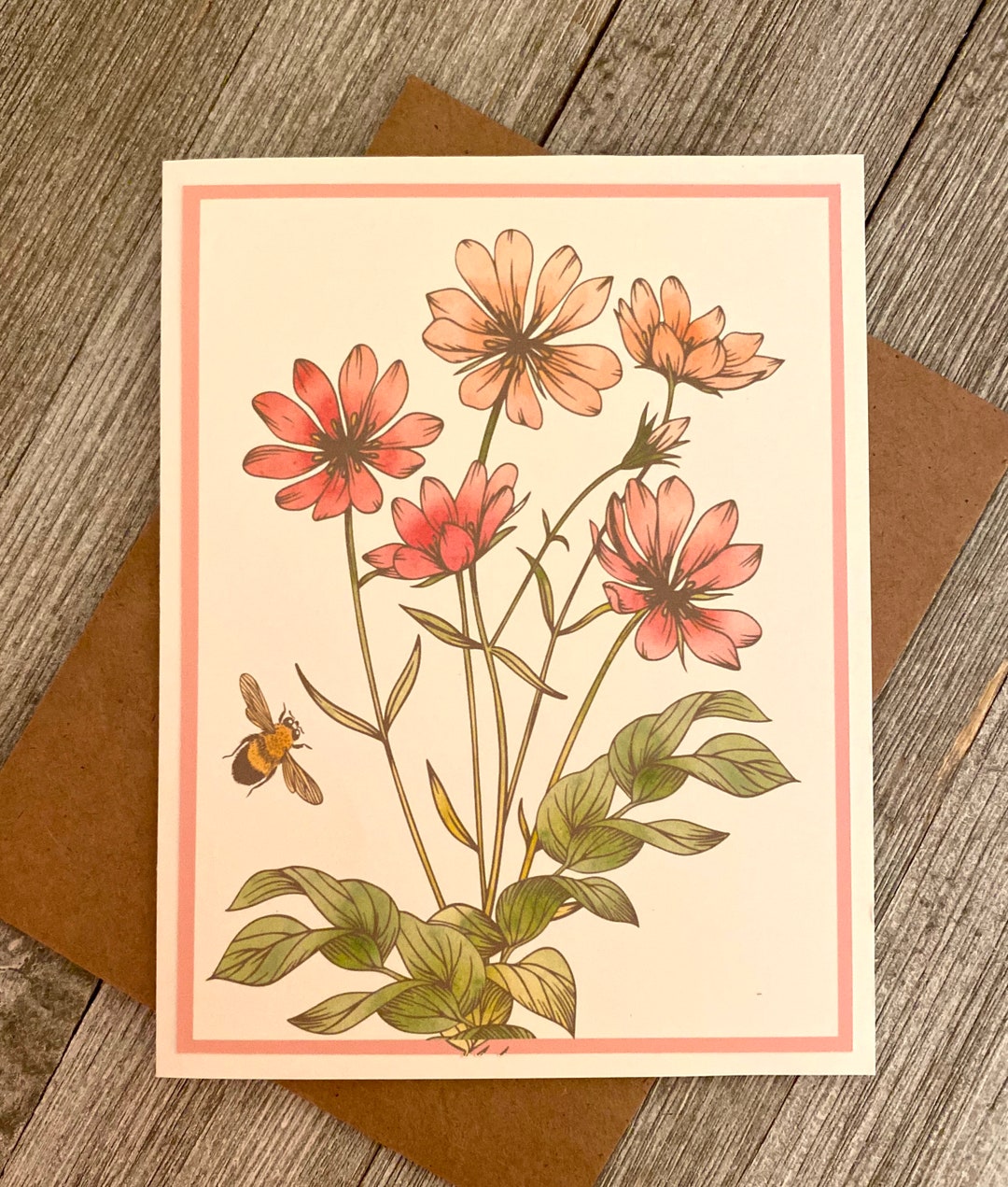 Wildflower Note Cards/botanical Note Cards/wildflower Note Cards ...