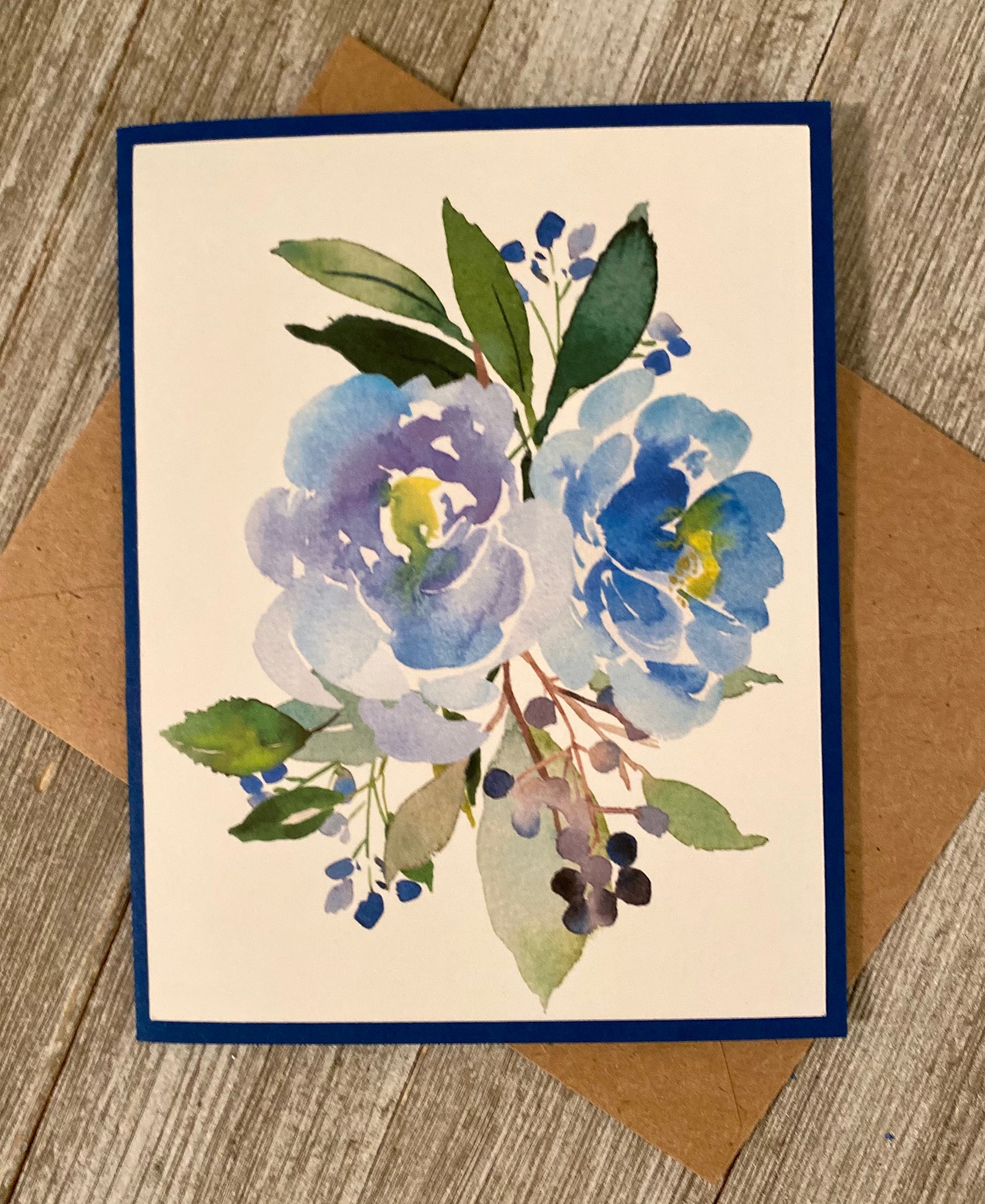 Watercolor Hydrangea Note Cards/stationary Note Cards/10 Pack | Etsy