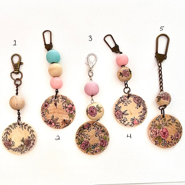 Wood Keychain - Etsy