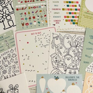 Coloring Cards, Activity Christmas Set, 21 Pack Christmas Cards ...