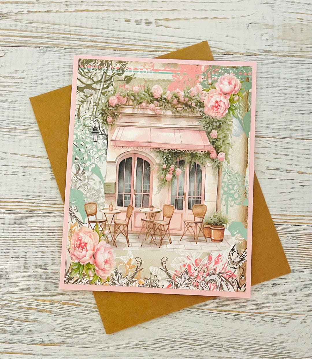 Paris France Cafe Note Cards,coffee Shops Paris France,paris Theme Note ...