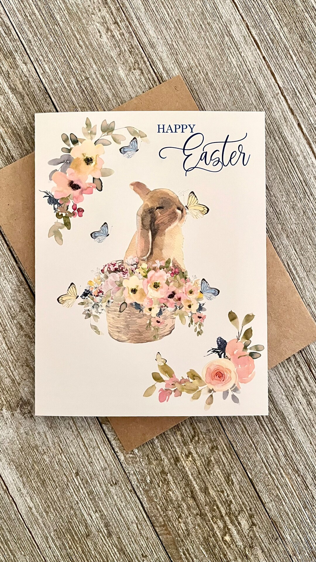 Easter Cards/ Happy Easter/easter/bunny Card/holiday Cards/greeting ...