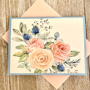 Wild Flower Note Cardsvariety Card Set/watercolor Stationary - Etsy