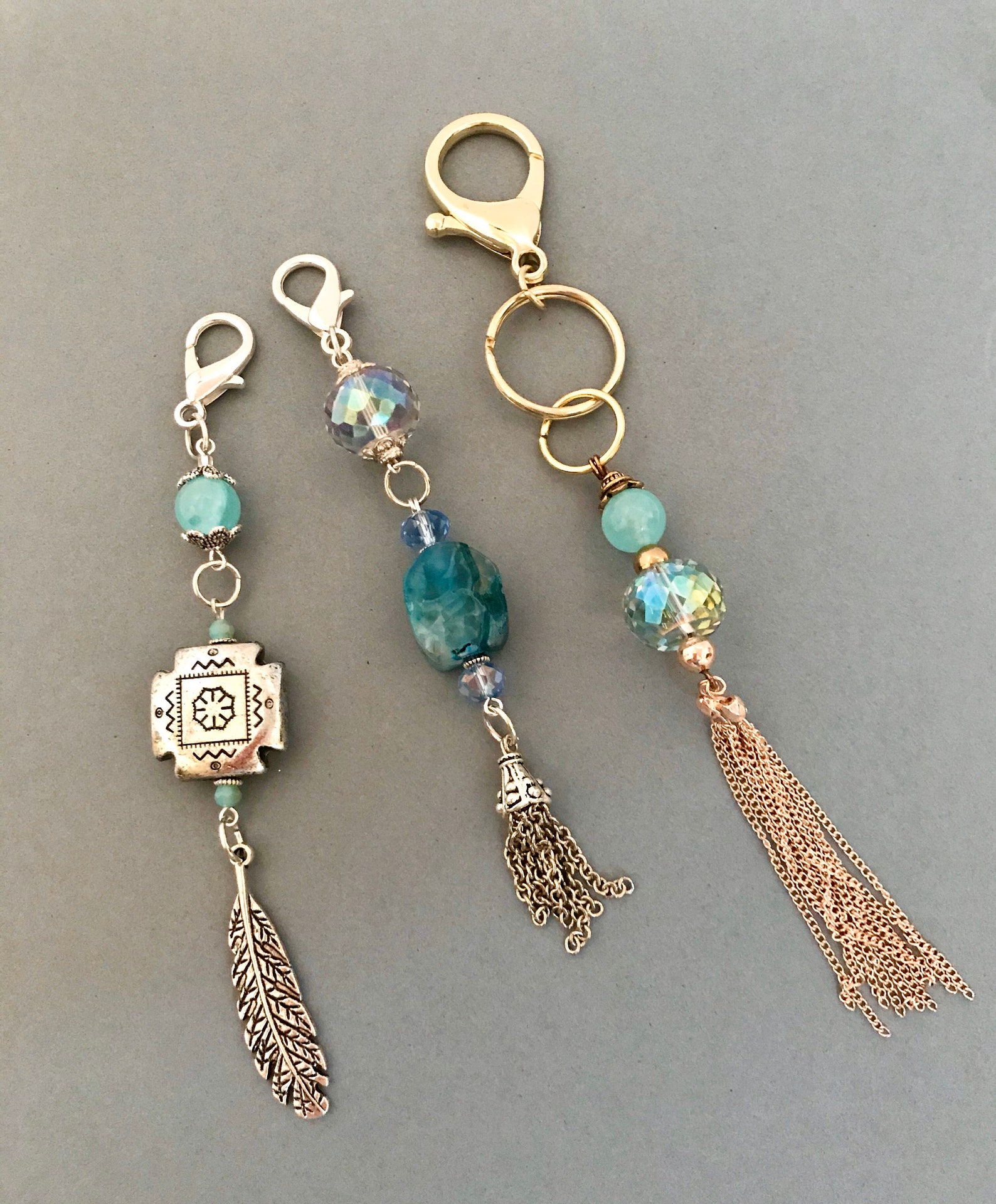 Boho Keychain/minimalist/ Keychain/southwest Style/zipper | Etsy