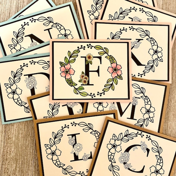 Adult Coloring Cards - Etsy