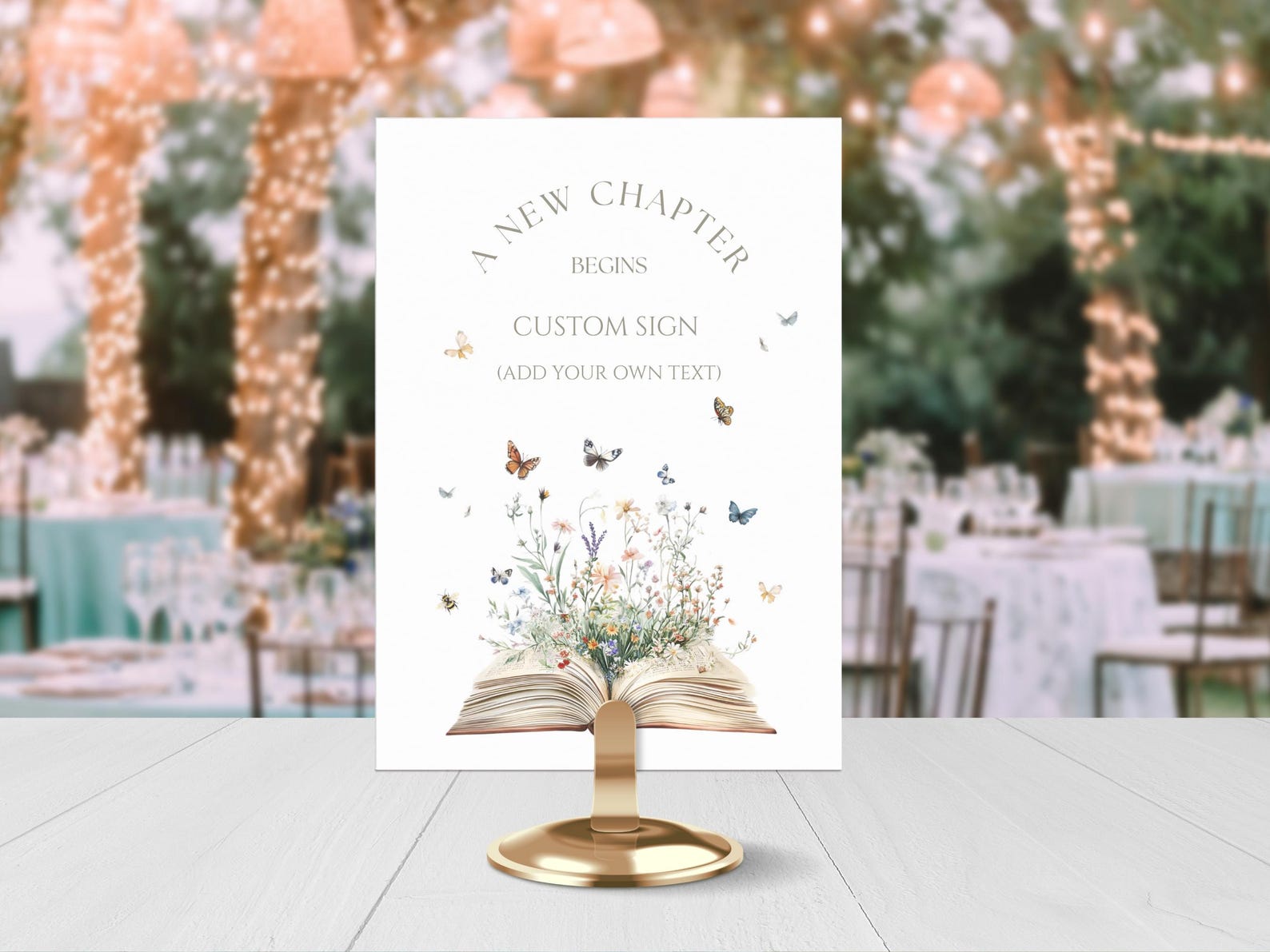 A New Chapter Begins Retirement Lunch Welcome & Custom Signs Canva ...