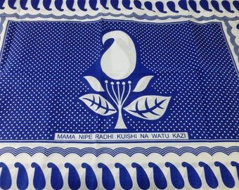 African Fabric Kanga Cotton Kanga Khanga Sarong Swimwear Beach Wrap ...