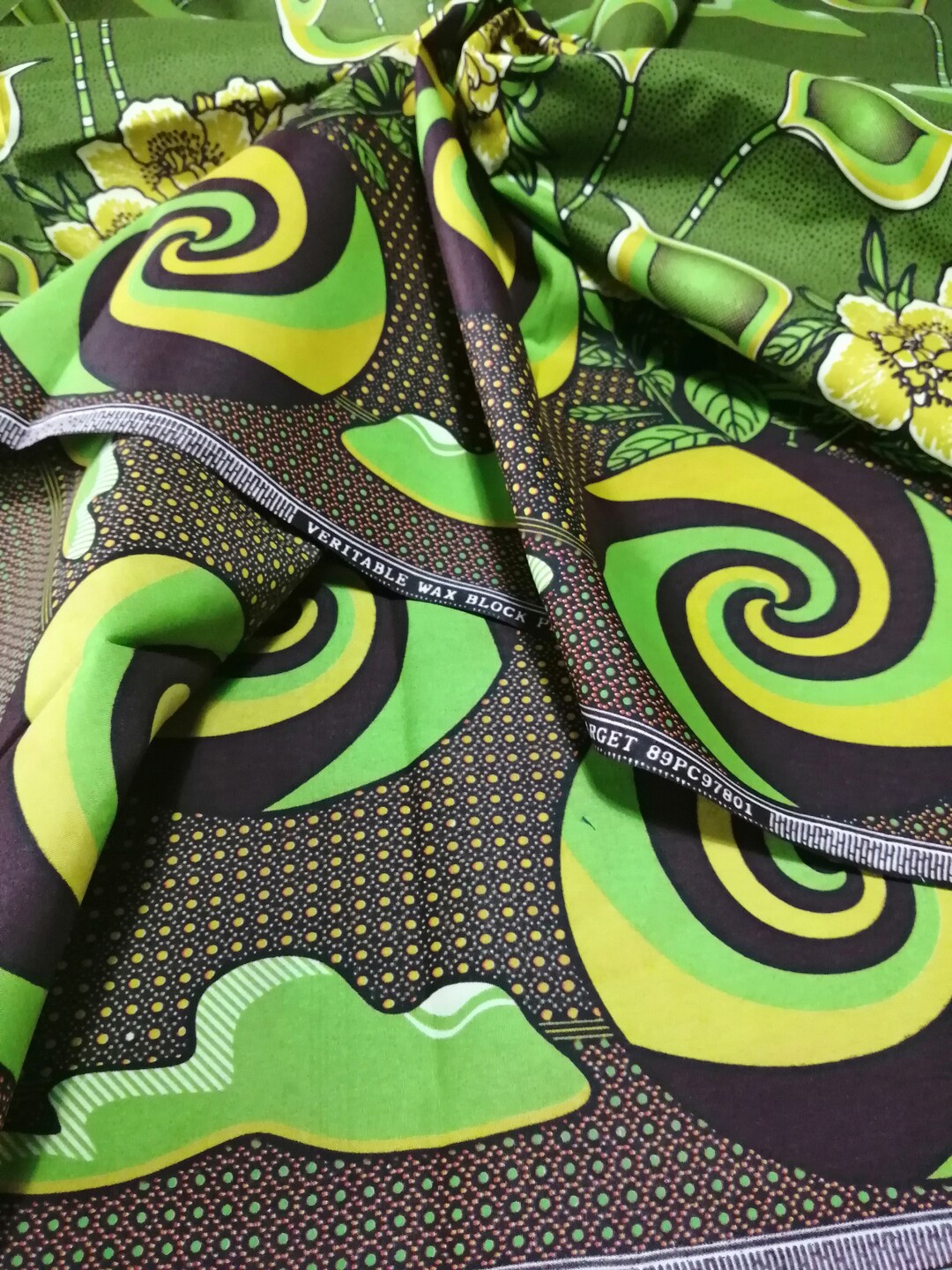 6 YARDS African Ankara Java Cotton Fabrics for Dress Making Lapa ...