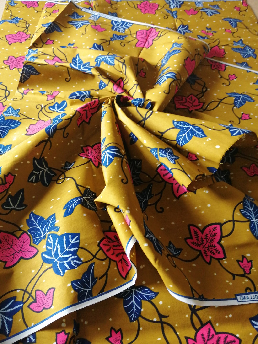 Sold by Yard African Fabrics for Craft Making | Vibrant African Print ...