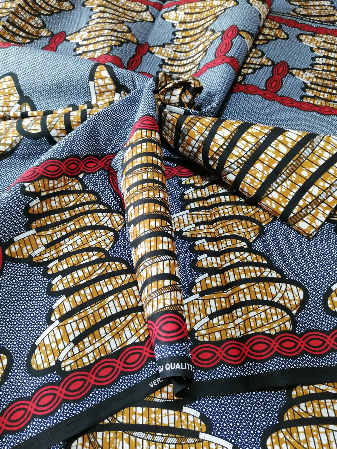 Sold by Yard African Fabrics Java Print Fabrics for Dresse Craft Making ...