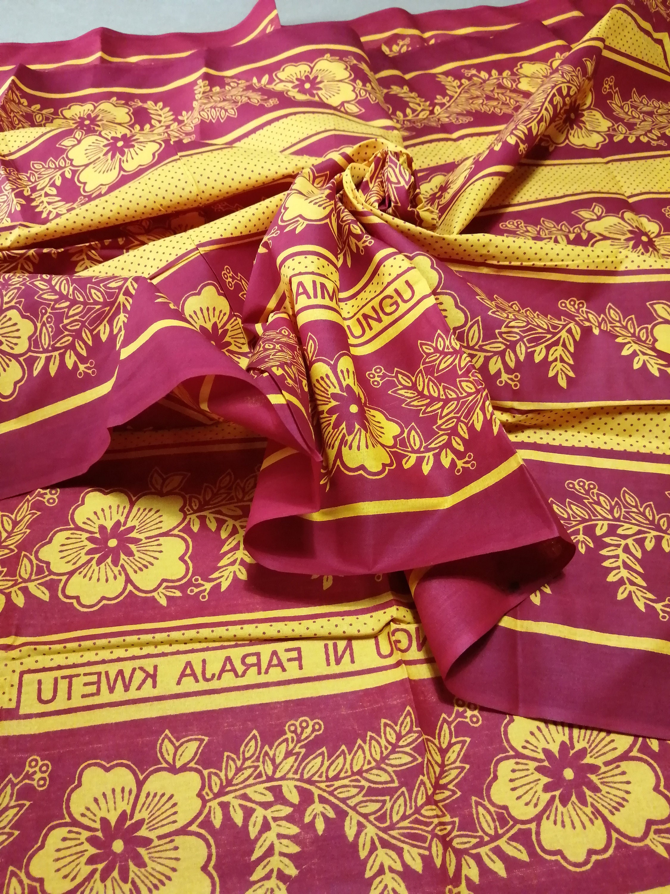 Fabric from Africa Kanga Khanga Sarong Dresses and Craft MakingKanga ...