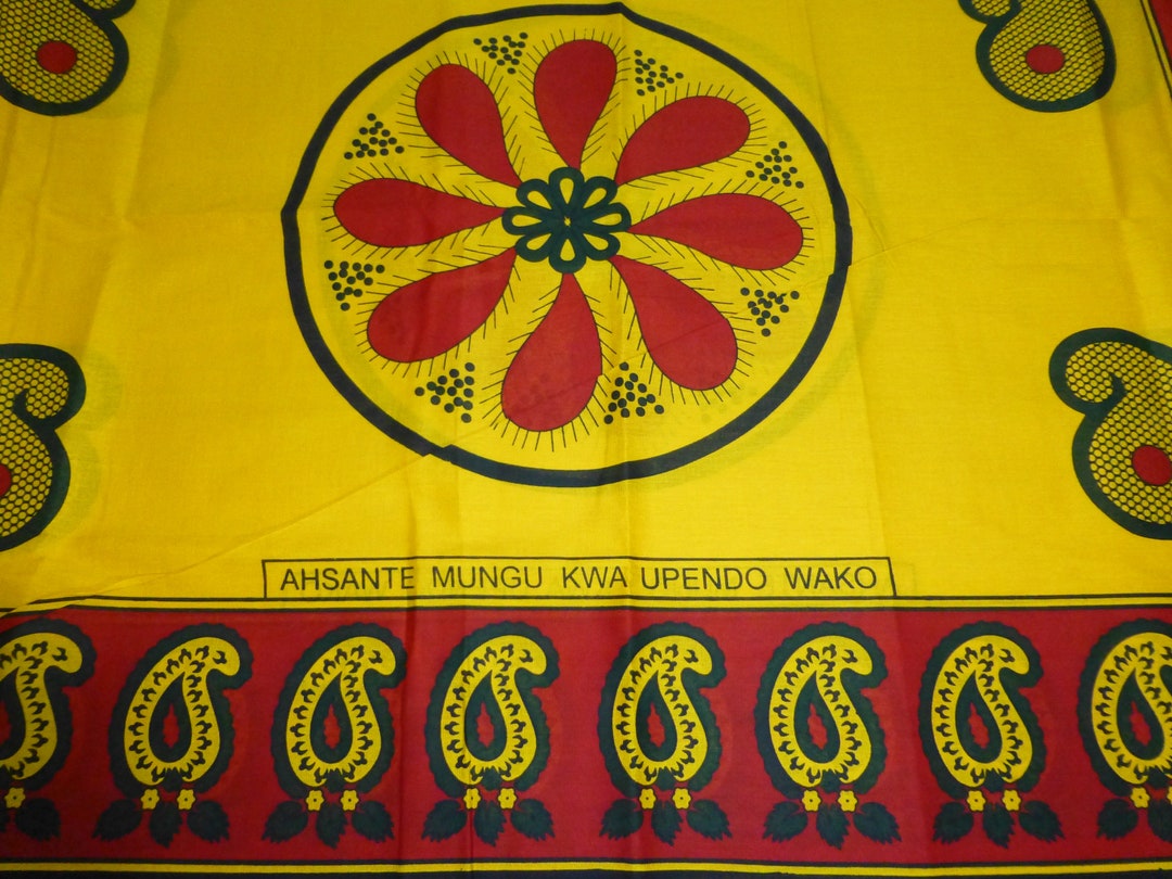 African Fabrics Kanga Khanga Sarong /fabrics for Dress Bags,skirt ...