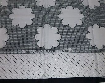 African Tanzania Nida Kanga Khanga Sarong /beach Wrap/fabrics for Dress ...