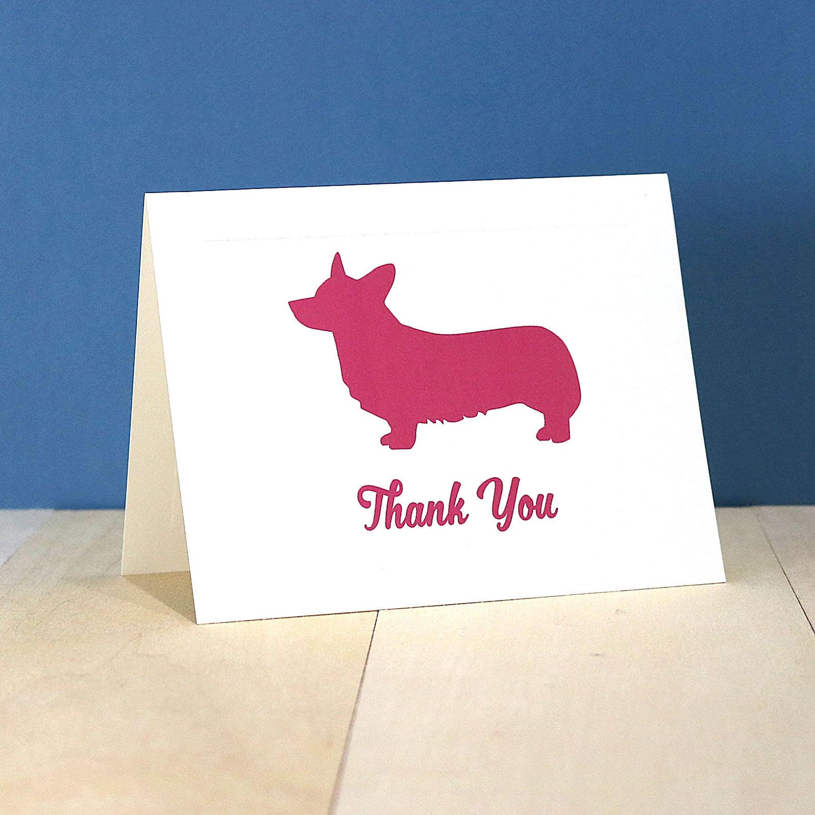Corgi Thank You Card Set Corgi Note Card Pack Dog Thank You - Etsy
