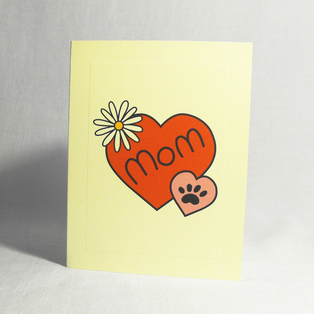 Mother's Day Card for Dog Mom, Dog Mothers Day Card - Etsy