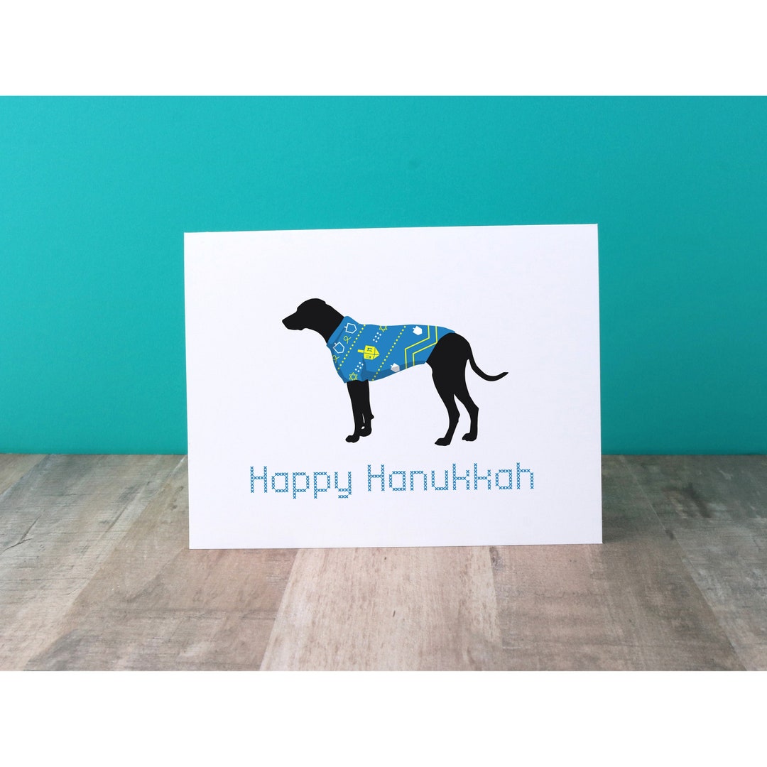 Dog Hanukkah Cards Boxed, Happy Hanukkah Dog in Sweater, Greeting Card ...