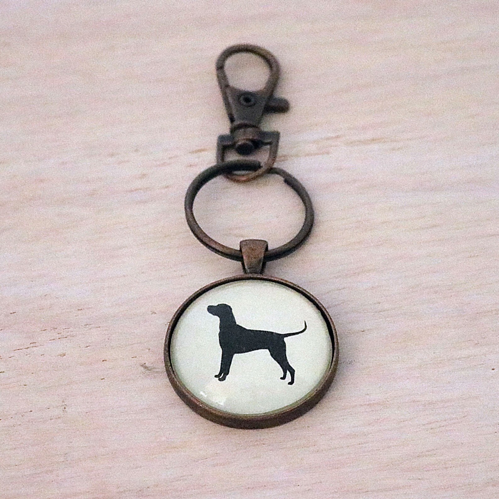 Dog Silhouette Keychain Personalized Pet Key Chain Pet | Etsy